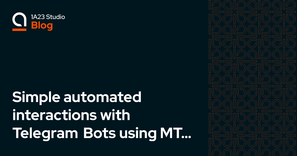 Simple Automated Interactions With Telegram Bots Using Mtproto Pyrogram — 1a23 Blog 